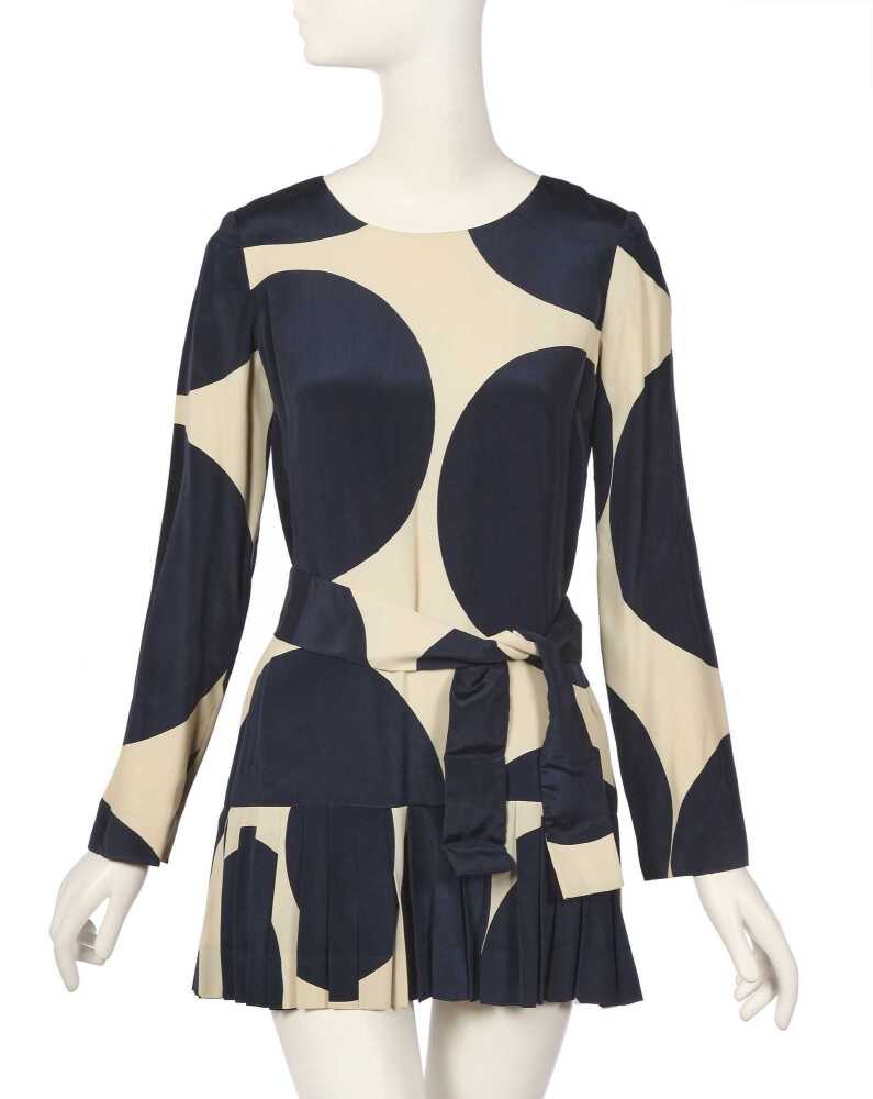 Peggy Moffitt's Rudi Gernreich giant polka dot silk dress, circa 1965